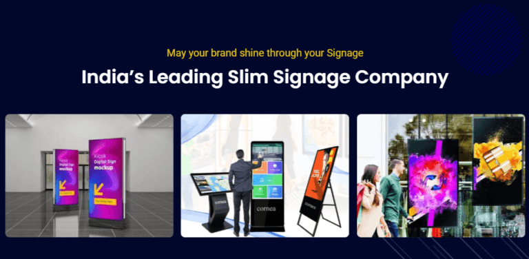 Best Digital Signage Companies in India | Slim Signage